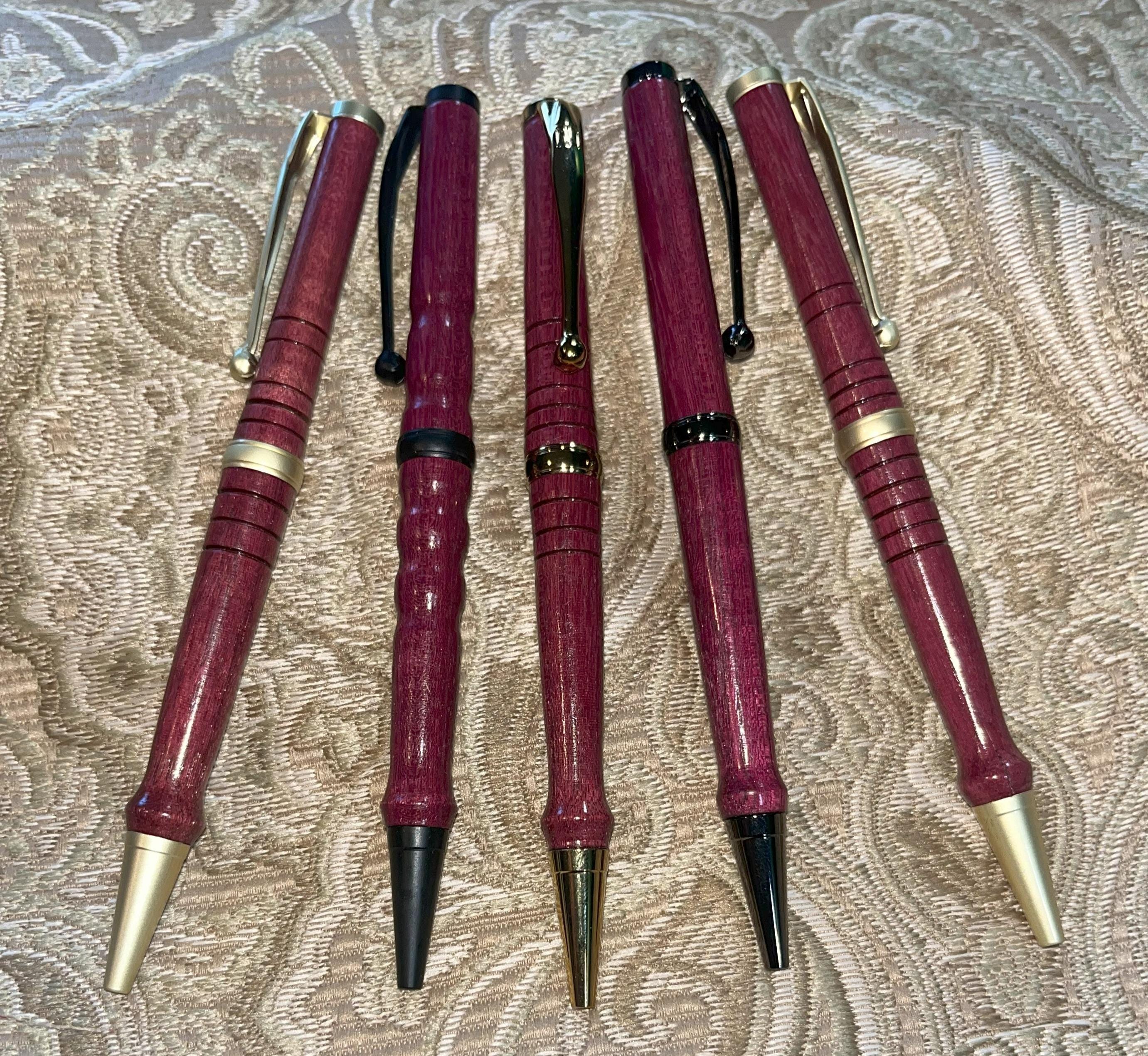 Purple Heart Custom Wood Pens - Etsy