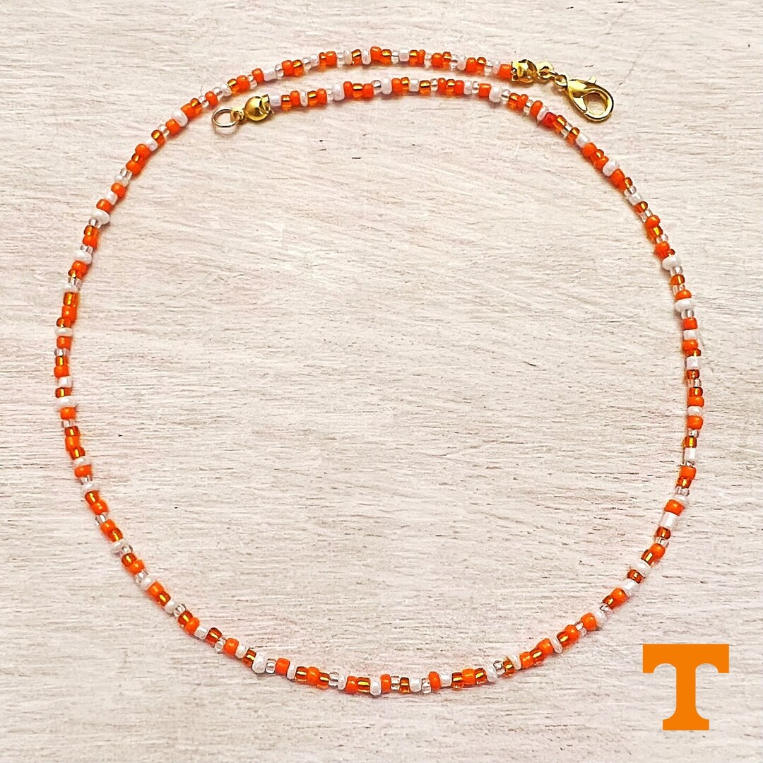 Tennessee Vols Beaded Choker: College Game Day Necklace - Etsy