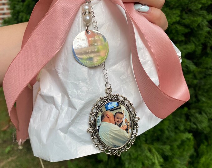 Loss of Loved One Memorial Photo Keychain, Photograph Key Chain ...
