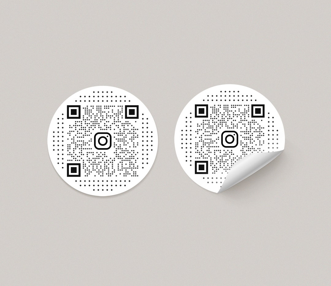 Round QR Code Labels, Custom QR Sticker, Smart Qr Inventory Stickers ...
