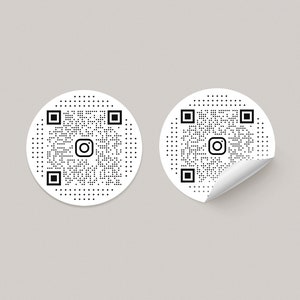 Round QR Code Labels, Custom QR Sticker, Smart Qr Inventory Stickers ...