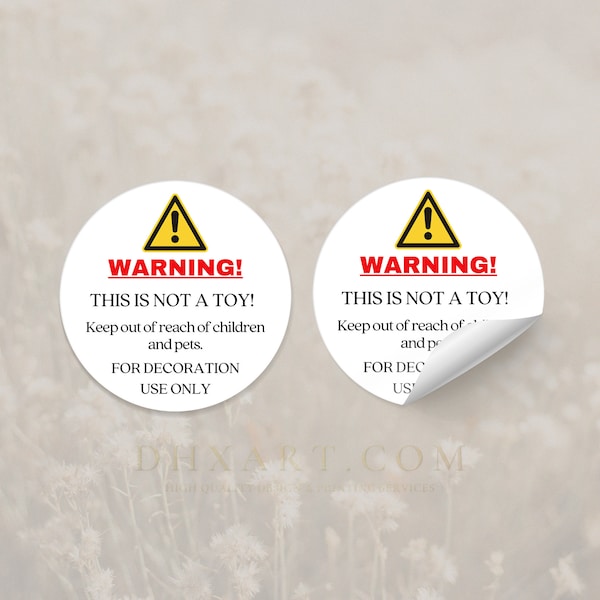 This is Not a Toy Warning Labels - Etsy