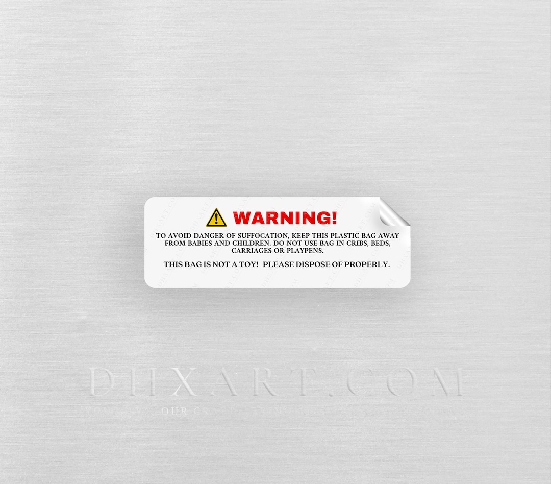 Suffocation Warning Labels | Warning Labels | Small Business Stickers ...