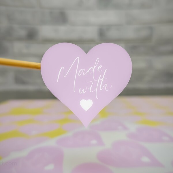 Made With Love Stickers - Etsy