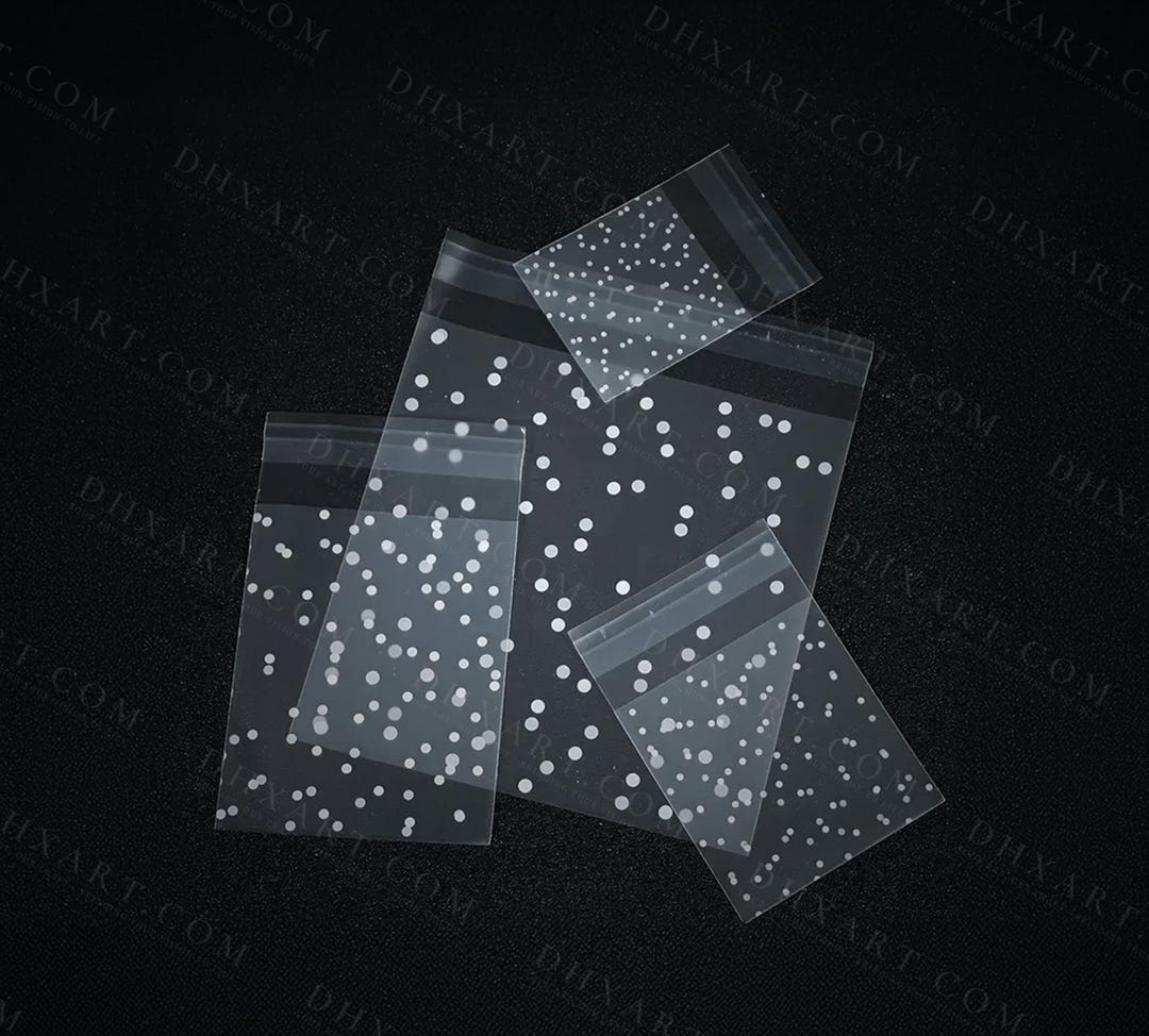 Polka Dot Cellophane Treat Bags: Wedding, Party Favor, Cookie Biscuit ...