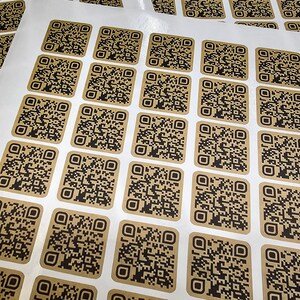 Personalised QR Code Labels, Custom Qr Stickers, Smart Qr Sticker, QR ...