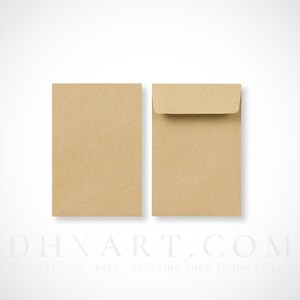 Small Kraft Brown Envelopes, Wedding Favour Mini Paper Envelopes, Eco ...