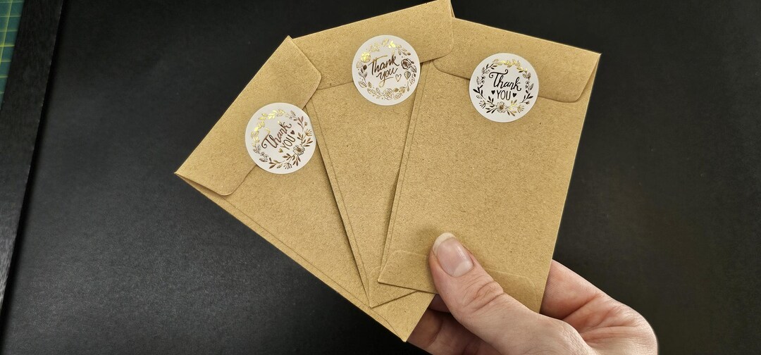 Small Kraft Brown Envelopes, Wedding Favour Mini Paper Envelopes, Eco ...