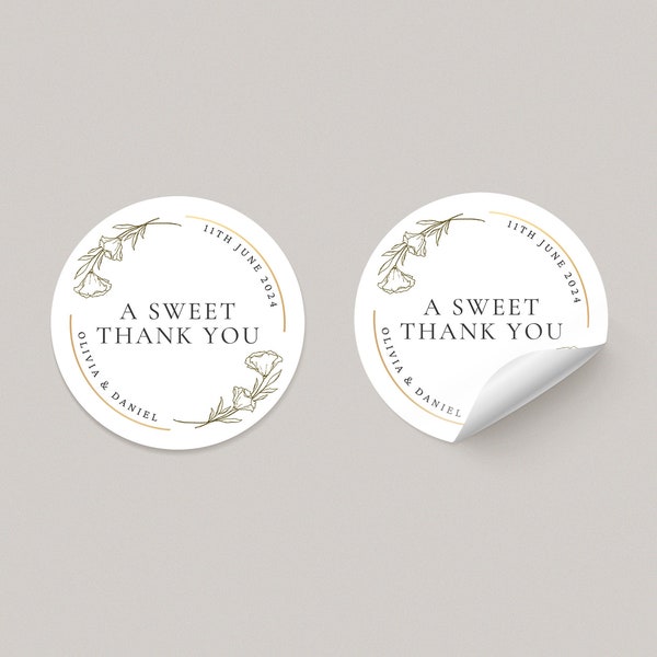 Custom Stickers for Wedding Candy - Etsy