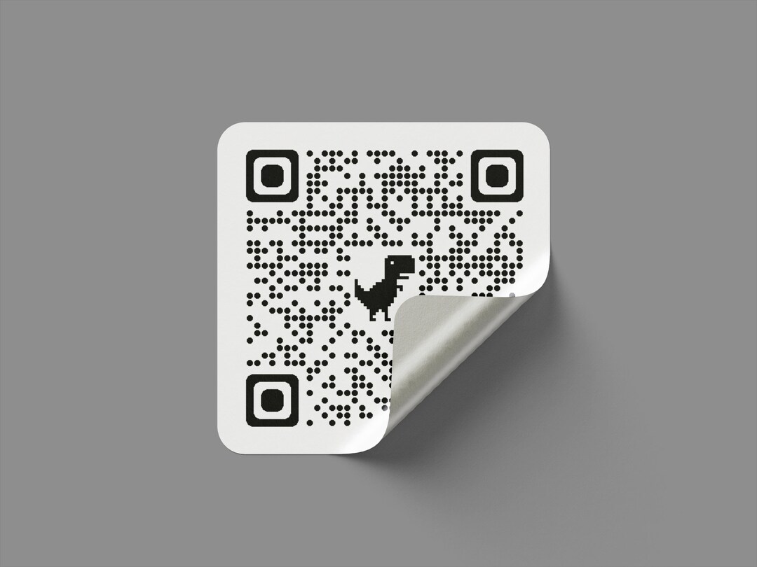 Custom QR Code Stickers Labels Custom Qr Sticker Smart Qr - Etsy