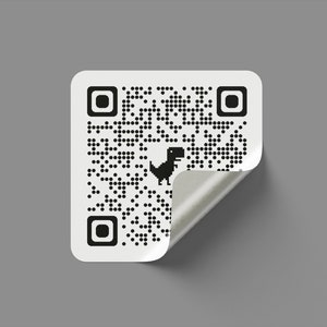 Custom QR Code Stickers Labels, Custom Qr Sticker, Smart Qr Sticker, QR ...