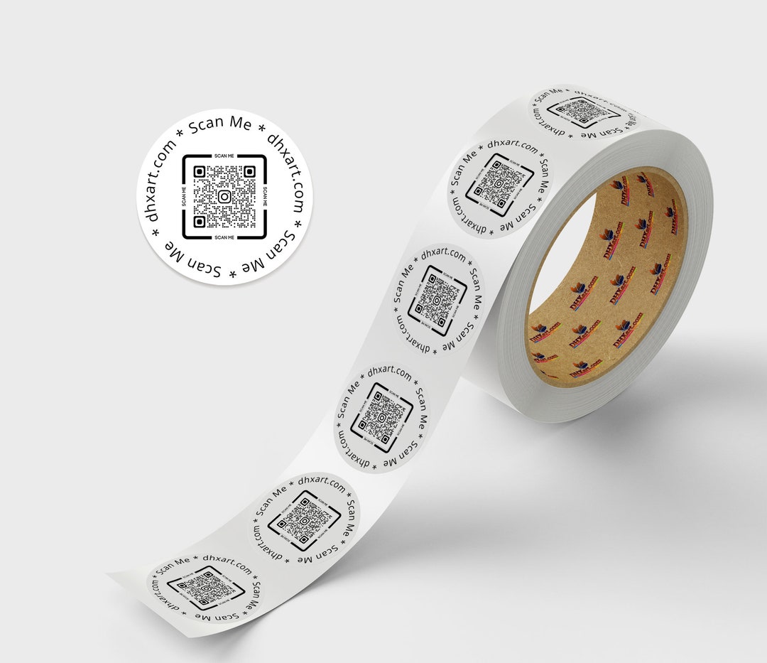 Round QR Code Labels, Custom QR Sticker, Smart Qr Sticker, Qr Inventory ... Round QR Code Labels, Custom QR Sticker, Smart Qr Sticker, Qr Inventory ...