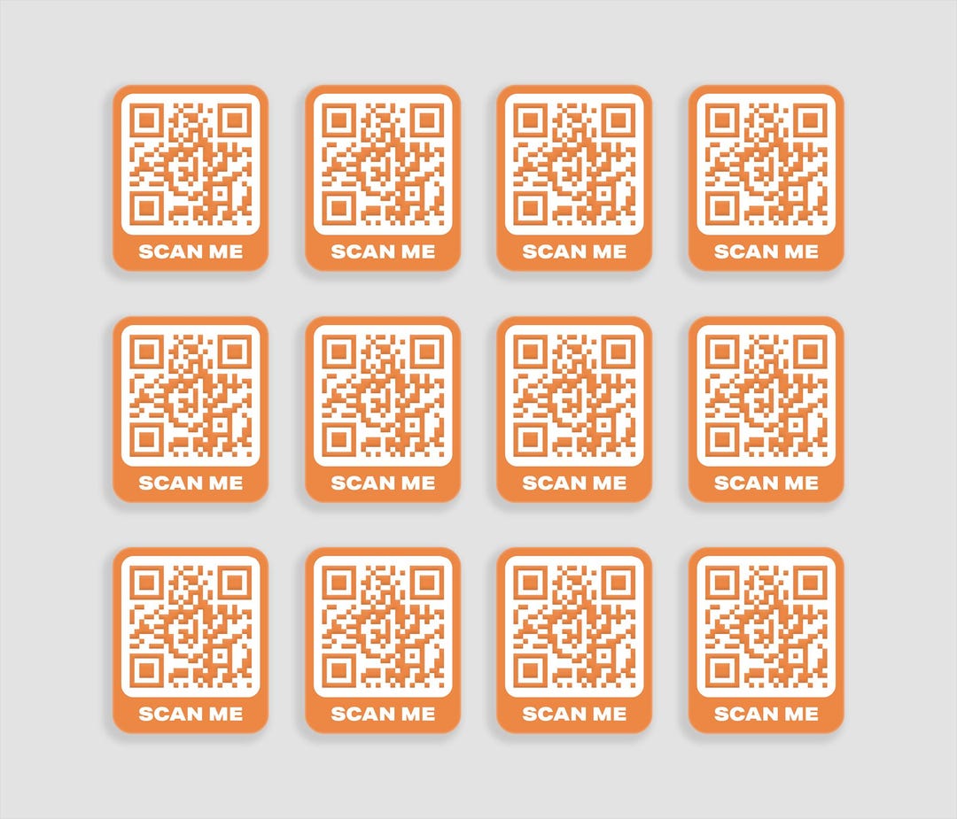 Custom QR Stickers, Personalised Qr Code Labels, Smart Qr Sticker, QR ...