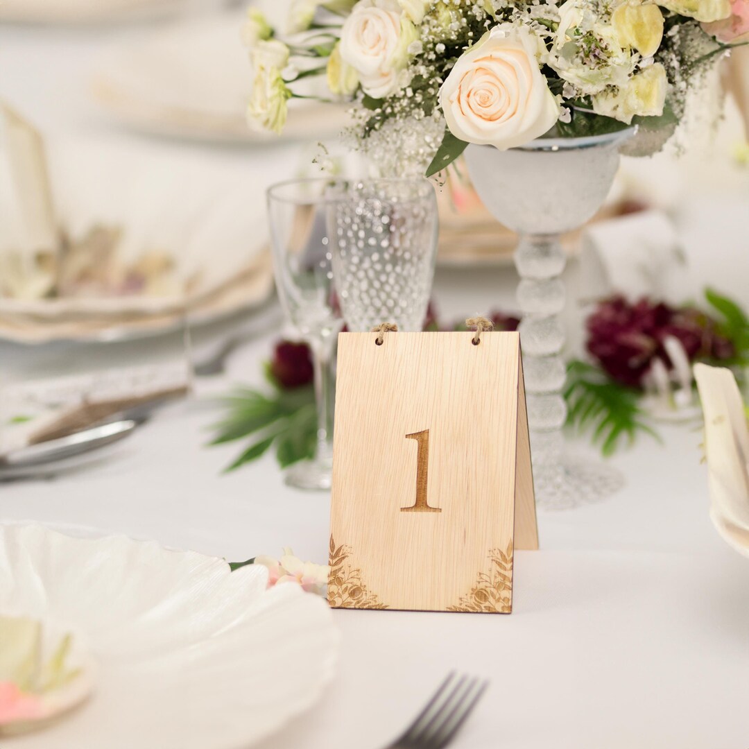 Wedding Table Numbers, Rustic Country Wedding, Art Deco Table Numbers ...