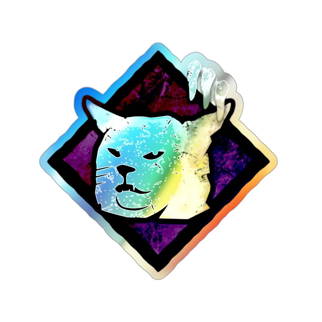 DBD Stinky Cat Holographic Die-cut Stickers - Etsy