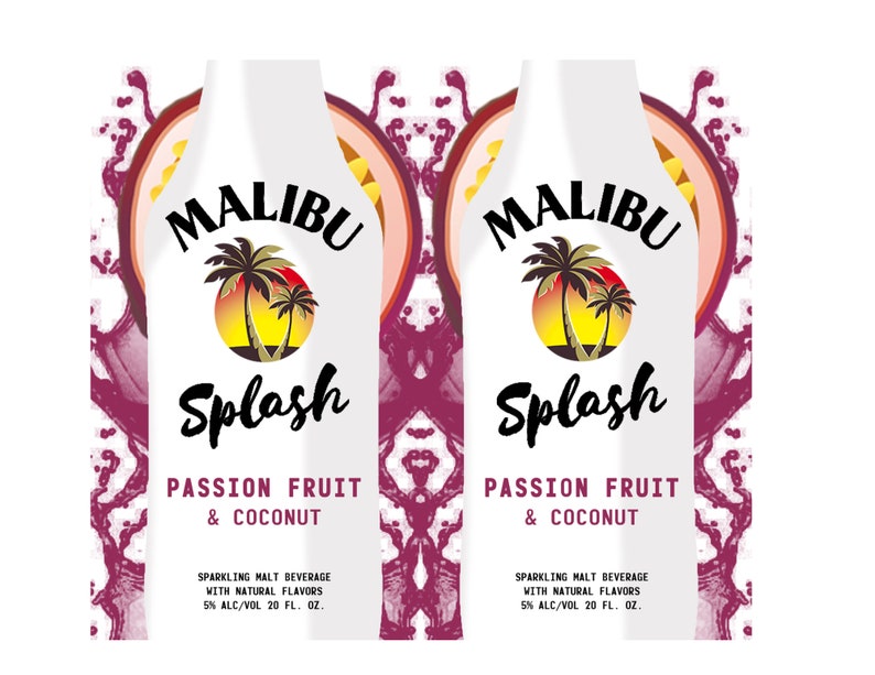 Alcohol Tumbler Wrap, Malibu Alcohol Tumbler PNG, - Etsy