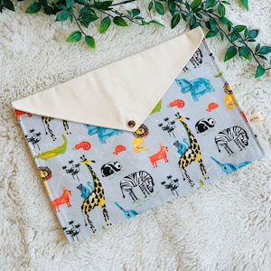 Floral Cotton A4 File Holder: Handmade Document Organizer, Laptop Case ...