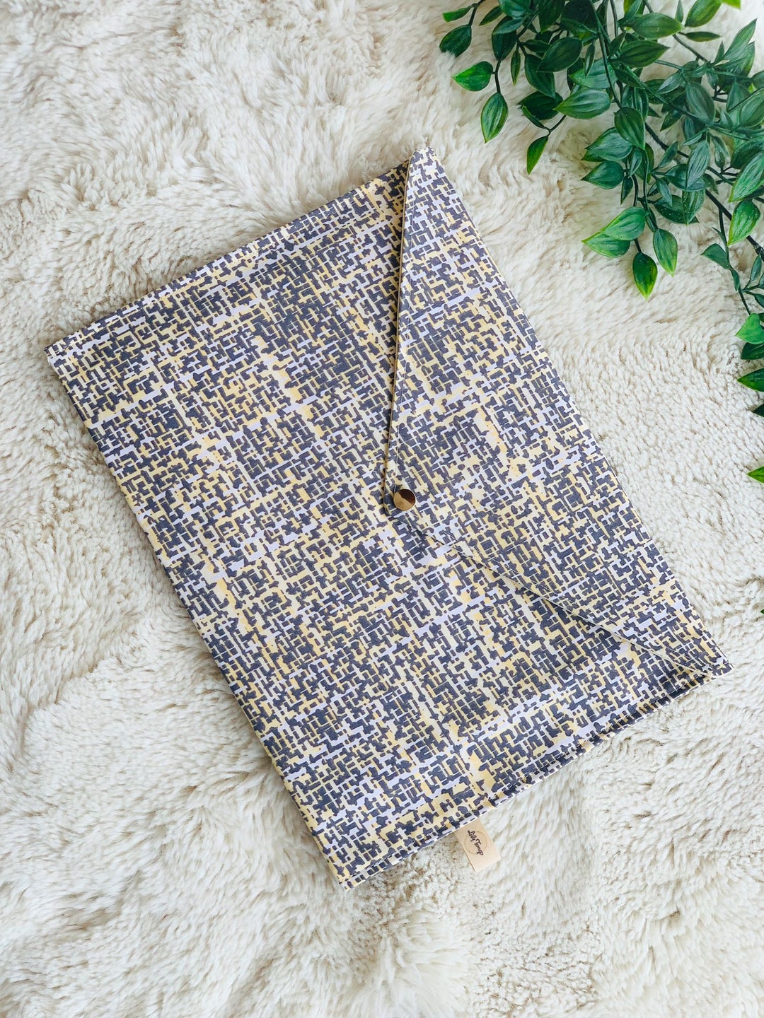 Fabric File Holder, A4 Size Document Bag, Laptop Case, Cotton File ...