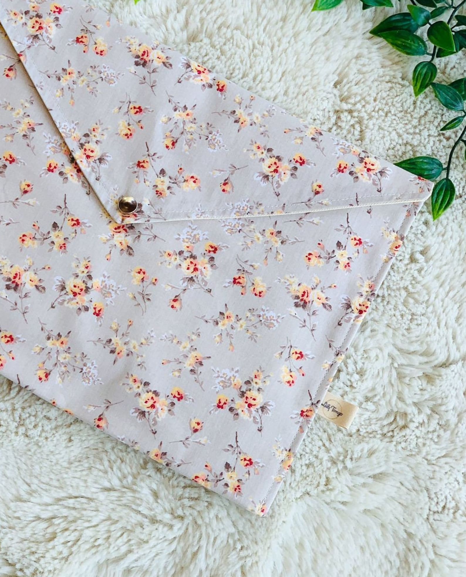 Floral Cotton A4 File Holder: Handmade Document Organizer, Laptop Case ...