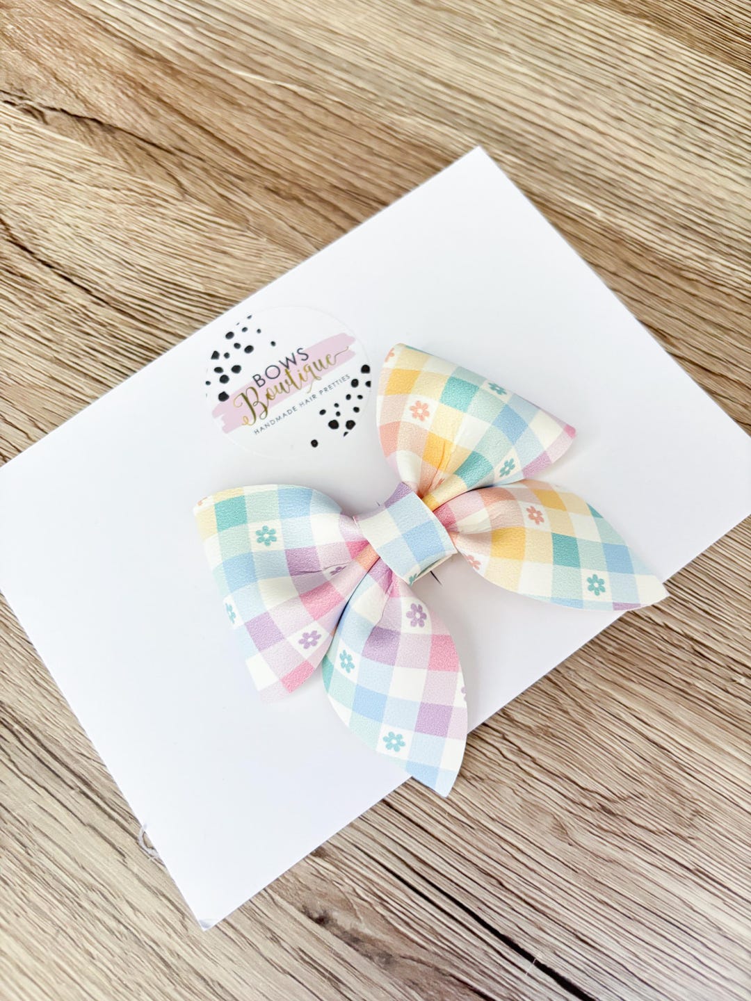 Pastel Gingham Pinch/clip/bobble/nylon Headband/spring - Etsy