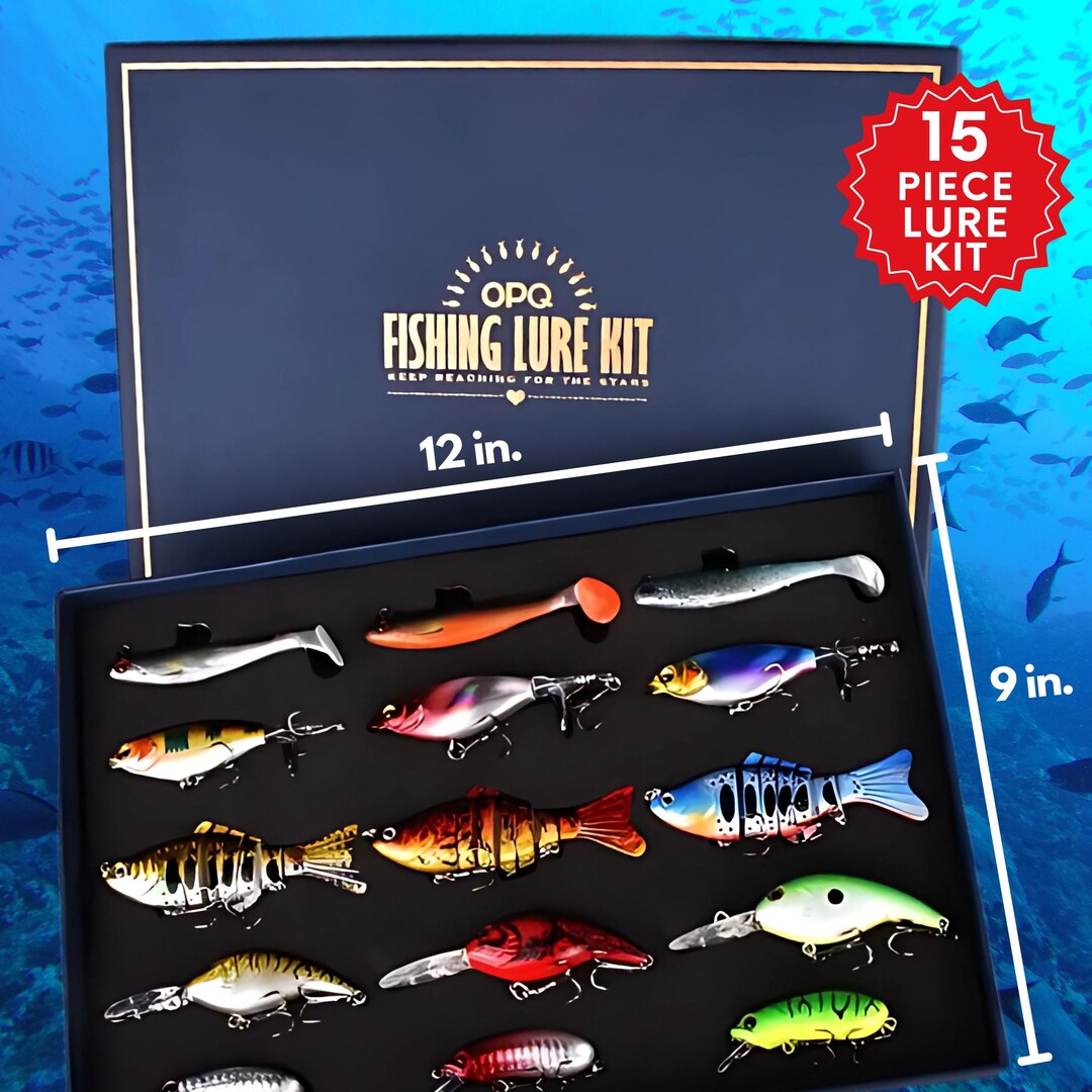 Fishing Gift, 15 Piece Lure Kit, Father’s Day Angler Gift, Master ...