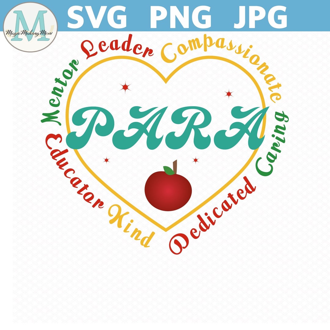Paraprofessional Svg | Teacher Appreciation Gift | Paraprofessional ...