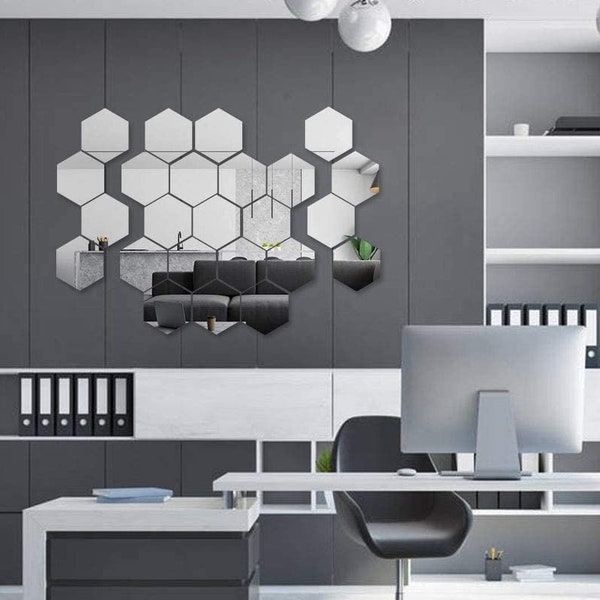 Hexagon Wall Decal - Etsy