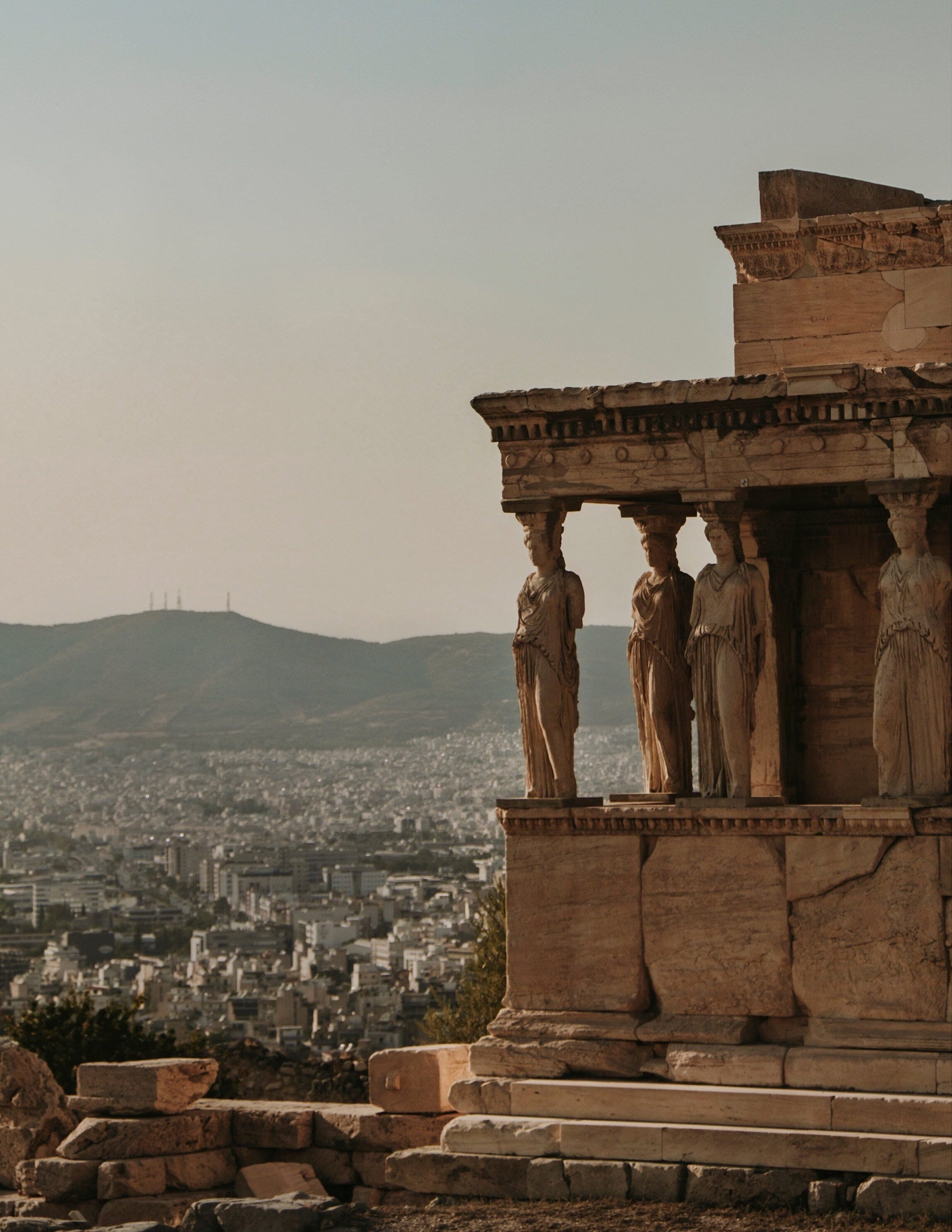 Temple of Athena, Acropolis Artwork - Athens Travel Poster - Greece ...