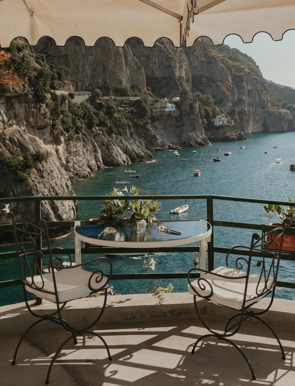 Positano Summer Italian Beach Front Cafe Print - Italy Art Print, Capri ...