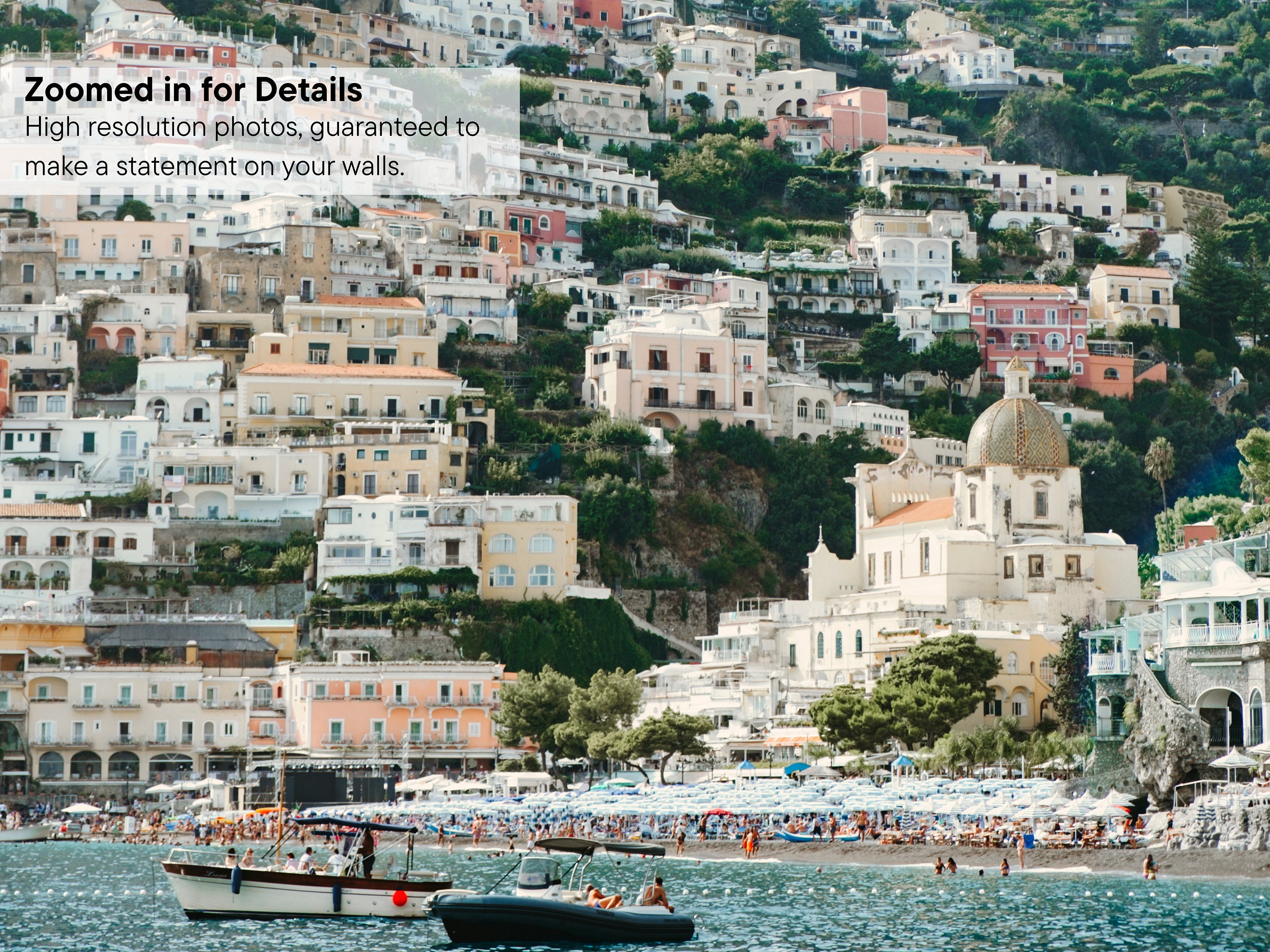 Italian Summer Positano Style Photo Print, Amalfi Coast & Capri Island ...