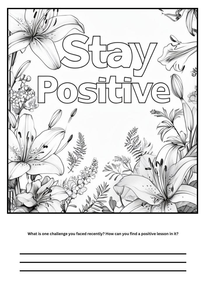 30 Unique Floral Printable Coloring Pages for Adults – Positive Mindset ...