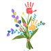 Flower Handprint Craft, Printable, Art | Mom, Grandma Handprint, Gift ...