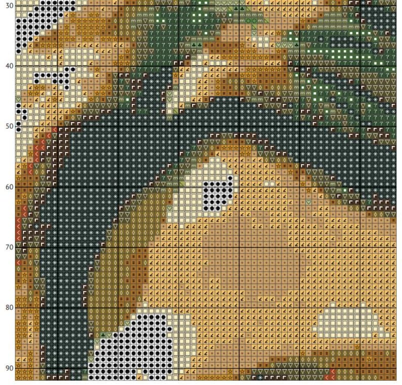 Jesus Cross Stitch, Jesus Cross Stitch Pattern, Christian Art Cross ...