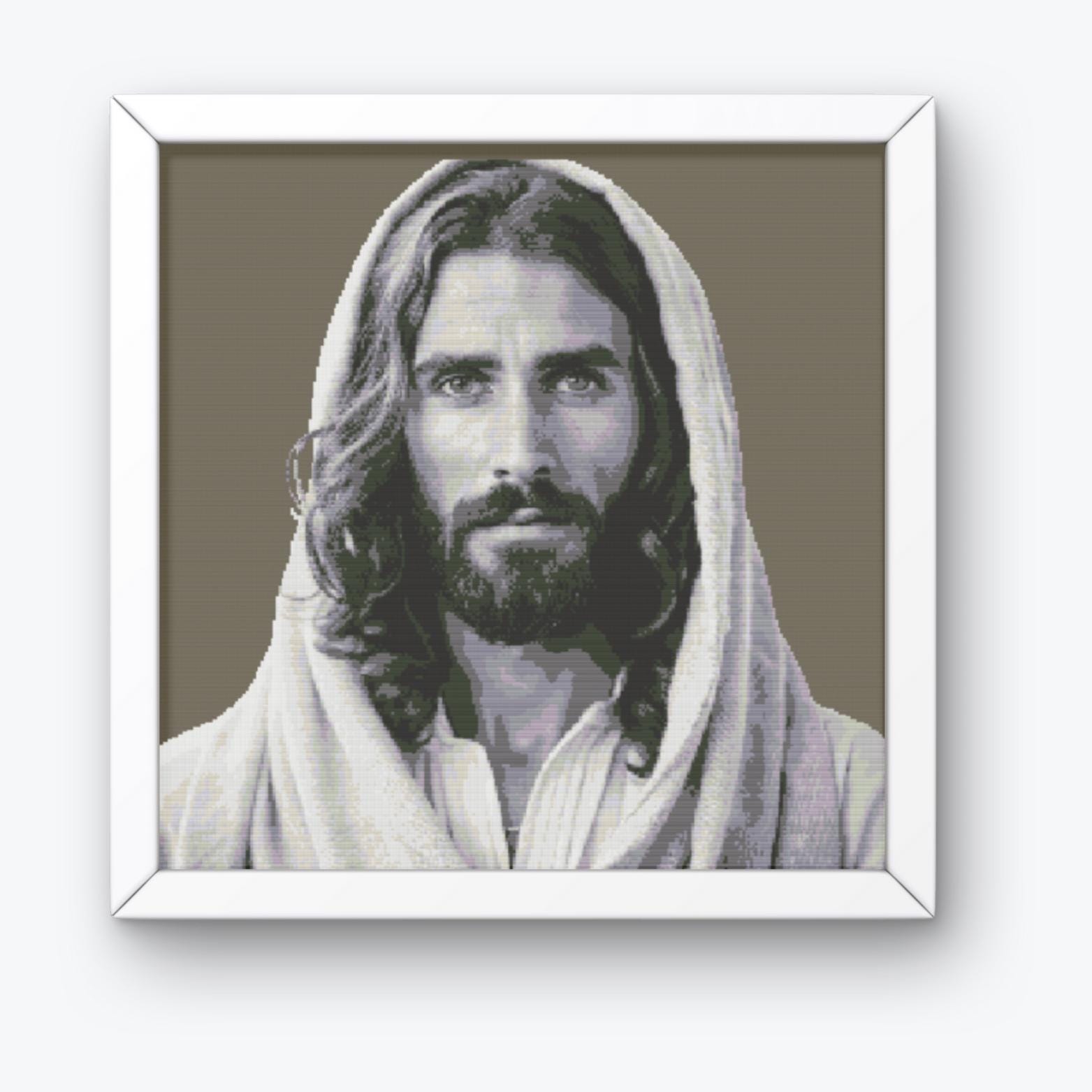 Jesus Cross Stitch, Jesus Cross Stitch Pattern, Christian Art Cross ...