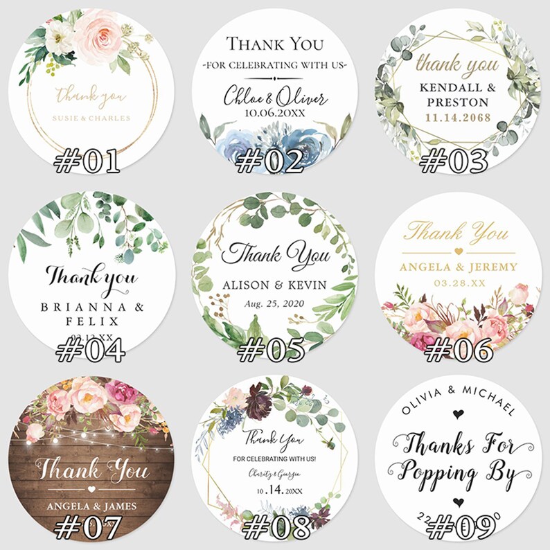 Personalized Round Circle Label Stickerswaterproof1.53inch - Etsy