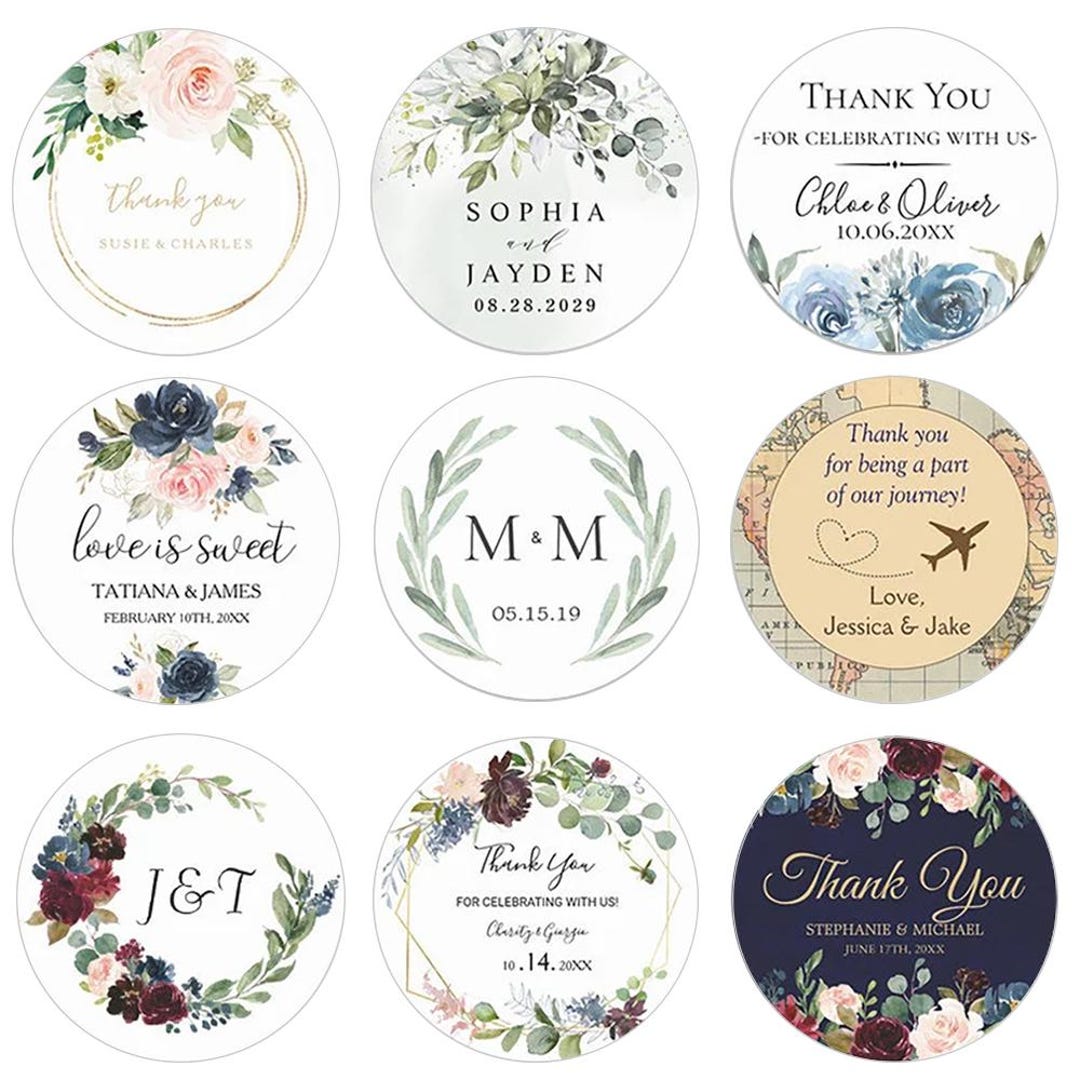 Personalized Round Circle Label Stickers,waterproof1.5~3inch Custom ...