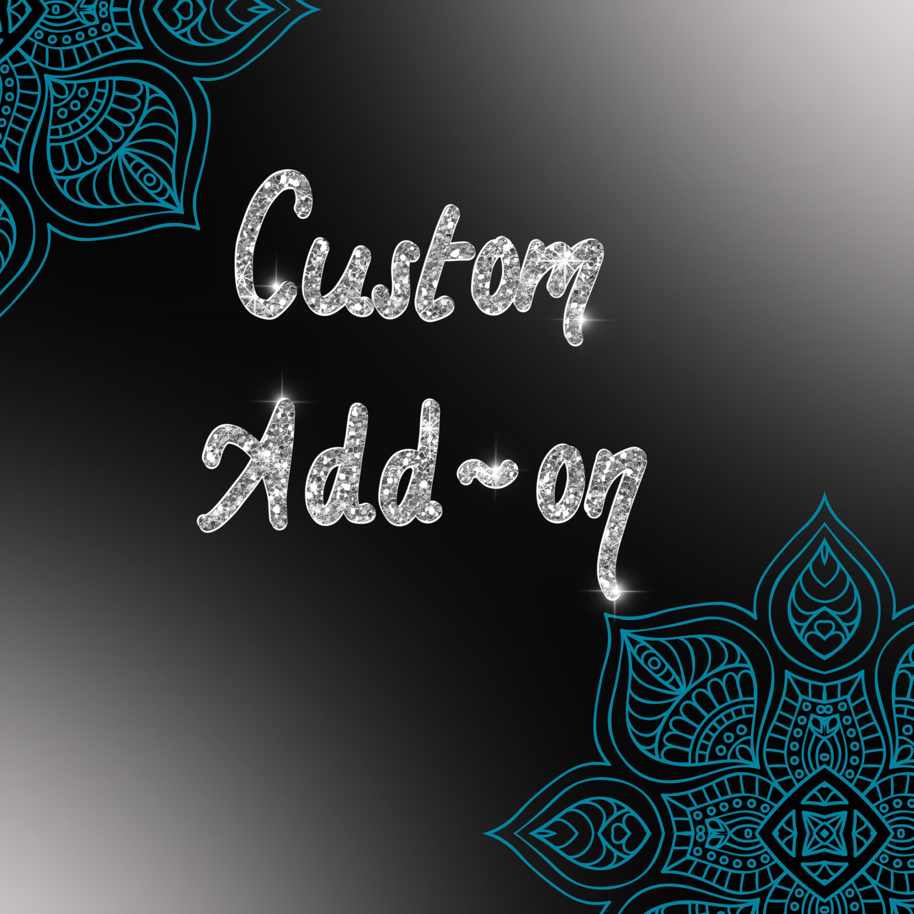 Custom Add on Minor Design Alteration Single Background - Etsy