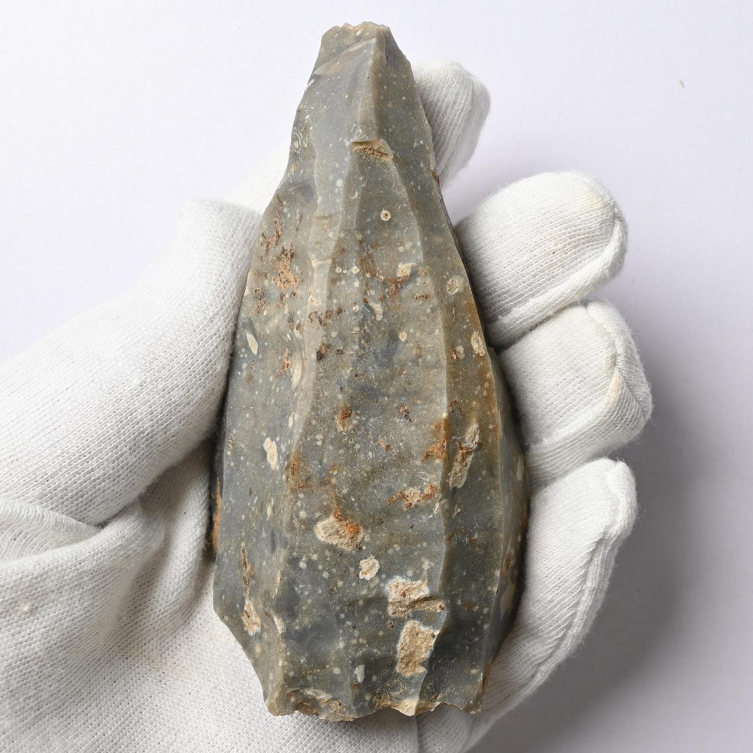 Rare Dutch Neolithic Livre De Beurre Stone Tool Fluted Core the ...