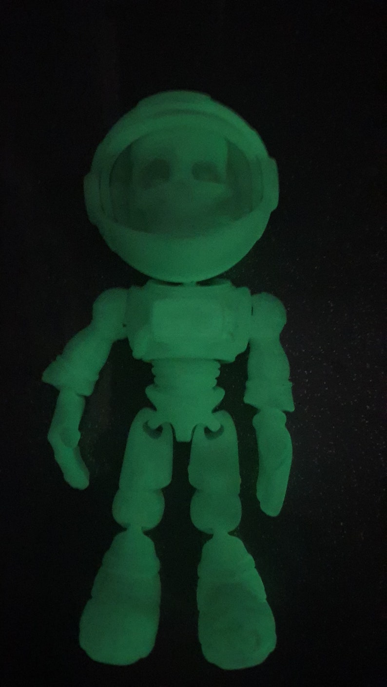 3D Printed Flexi Factory Articulated Astronaut Skeleton Fidget Toy ...