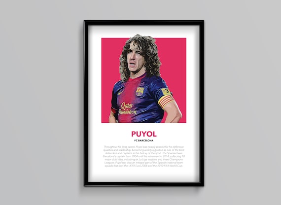 Football Legends Carles Puyol - Etsy