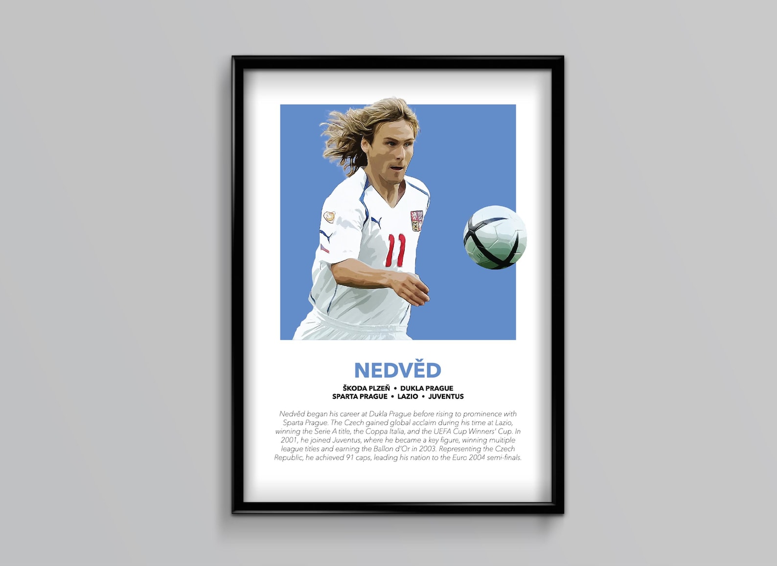 Football Legends - Pavel Nedved - Etsy