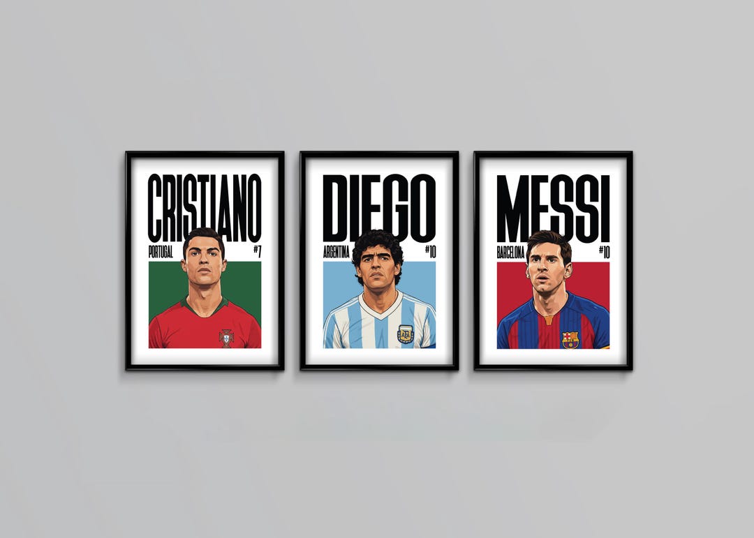 Football Legends - Icon Collection - Etsy