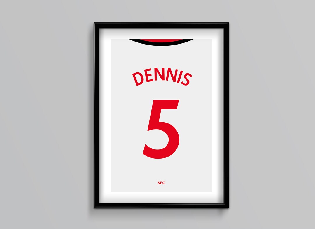 Southampton 25/26 Home Shirt - Custom, Name, Number, Football, Soccer ...