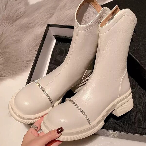 Round Toe Boots - Etsy