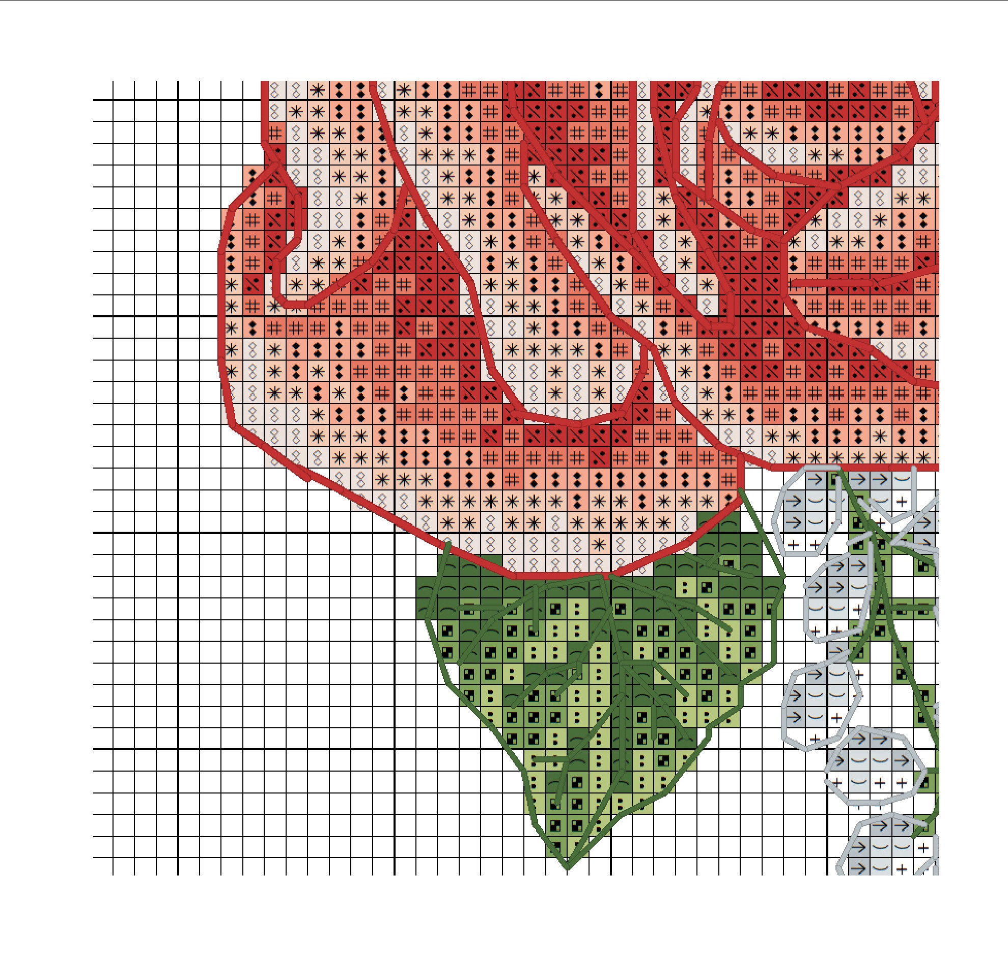 Cross Stitch Pattern rose Modern Embroidery - Etsy