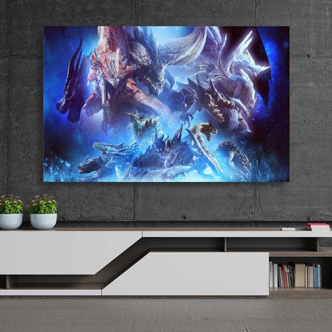 Monster Hunter World Poster Monster Hunter Rise Wall Art - Etsy