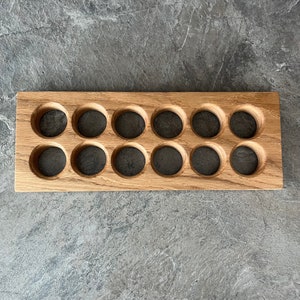 Large Egg Stand. Egg Storage. Solid Oak Egg Holder. Hard Wood. Egg ...
