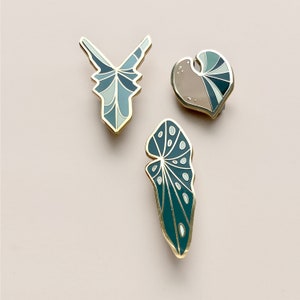 Leaf Enamel Pin Collection - Etsy