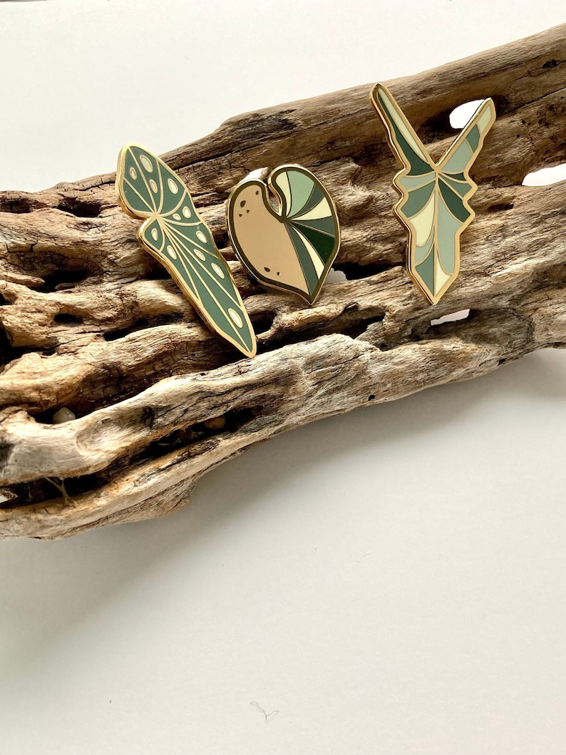 Leaf Enamel Pin Collection - Etsy