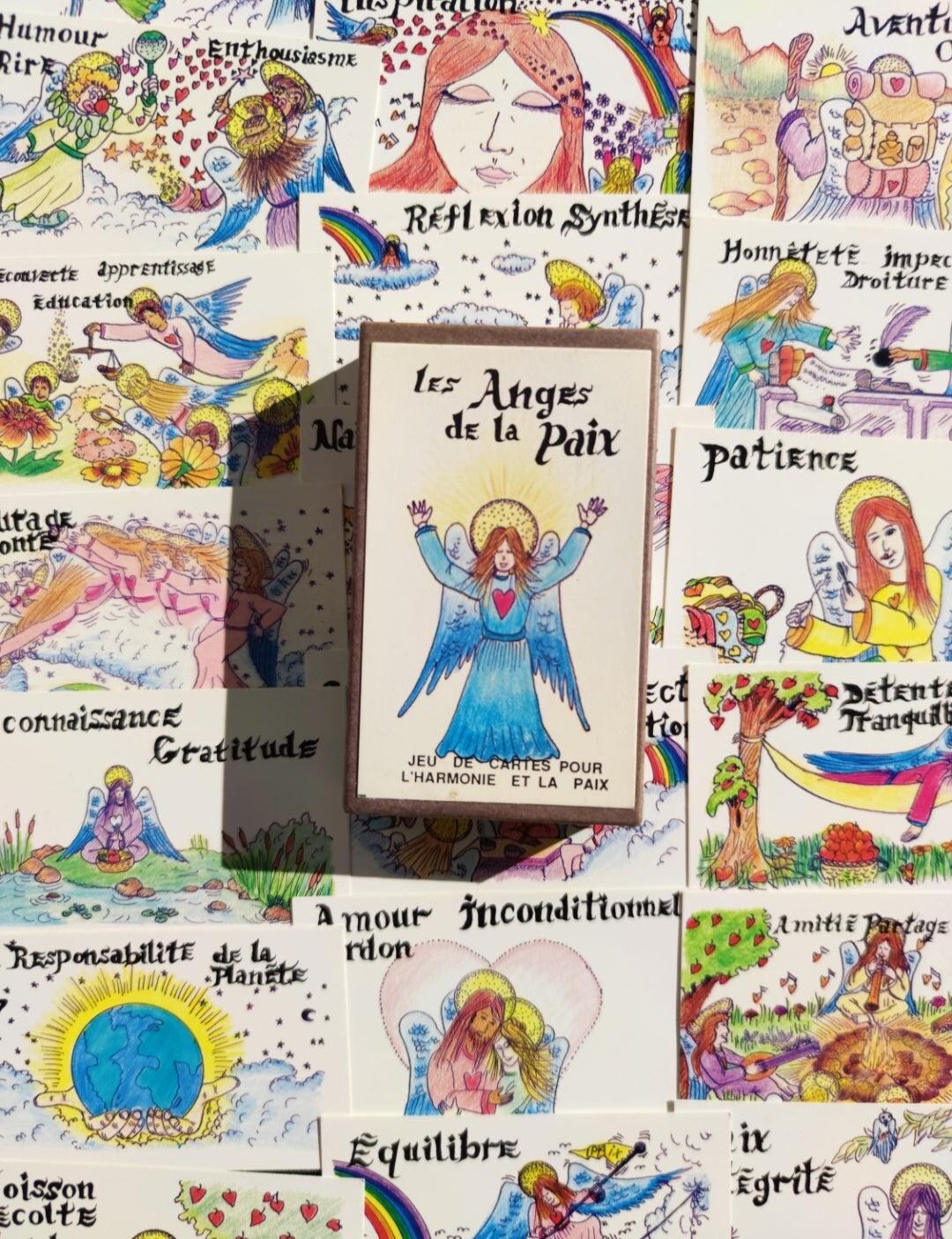 Peace Angels Oracle – French Spiritual Deck 1990 – 51 Cards + Guide - Etsy